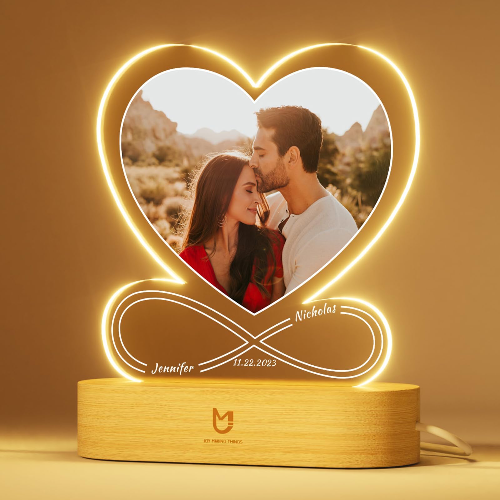 Bemaystar Personalized Gifts Night Light - Love Lamp Customized Gifts ...