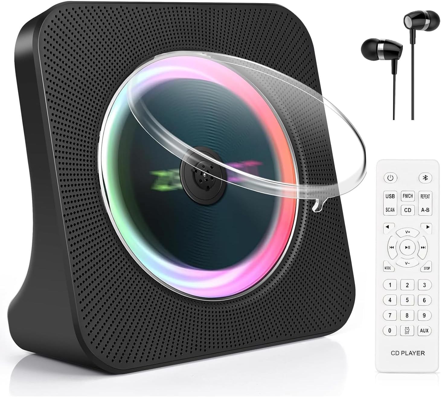 Amazon.com: Gueray CD Player Portable Bluetooth Desktop CD Player for ...