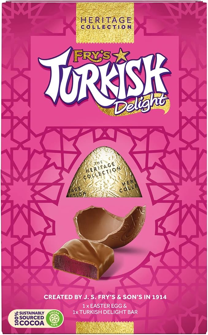 Fry's Turkish Delight Chocolate Easter Egg, 161 g : Amazon.co.uk: Grocery