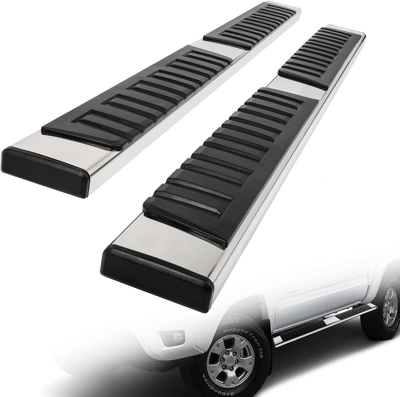 Amazon.com: MaxMate 3.5" Oval Nerf Bar Side Steps Compatible with 2005-2023 Toyota Tacoma ...