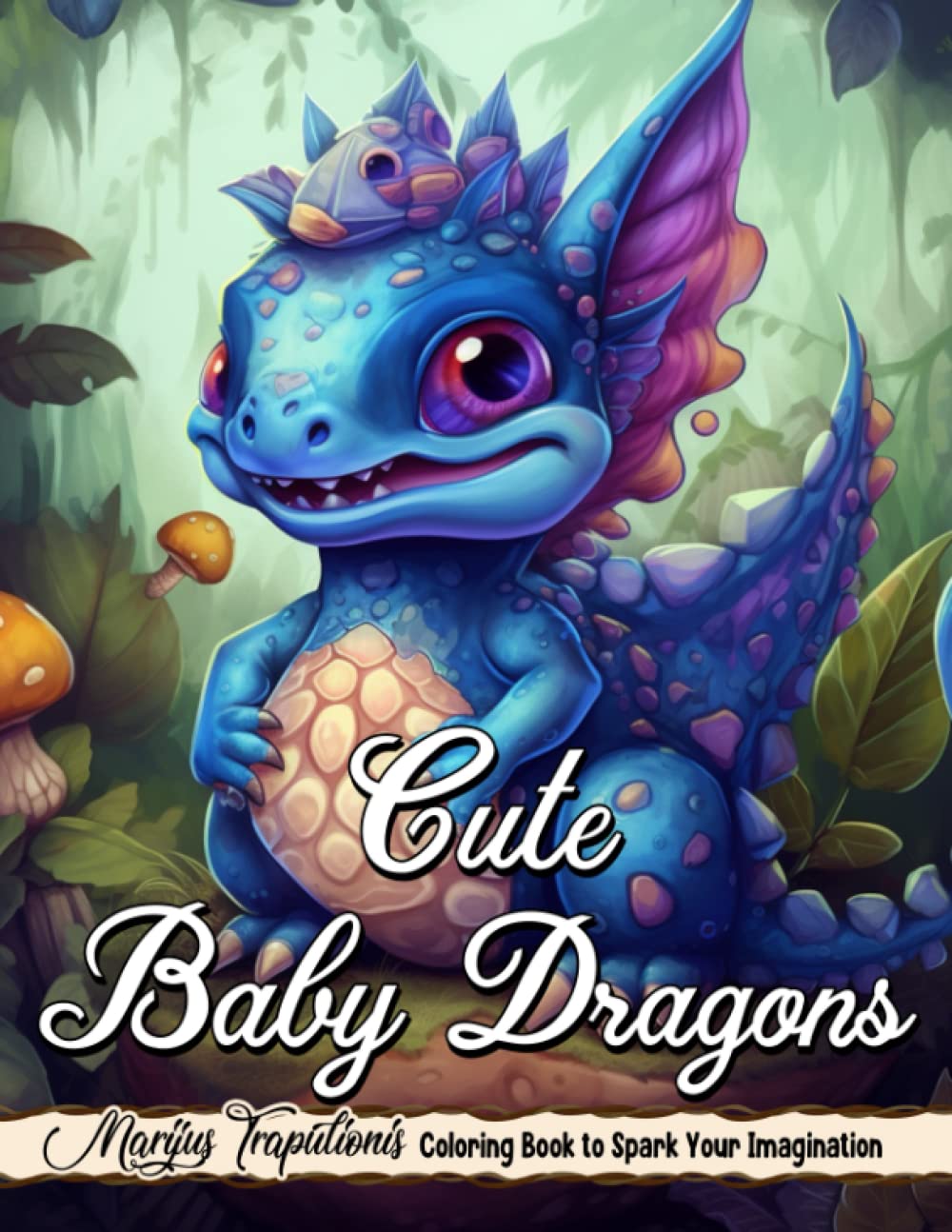 Amazon.com: Cute Baby Dragon Coloring Book: Unleash Your Creativity ...