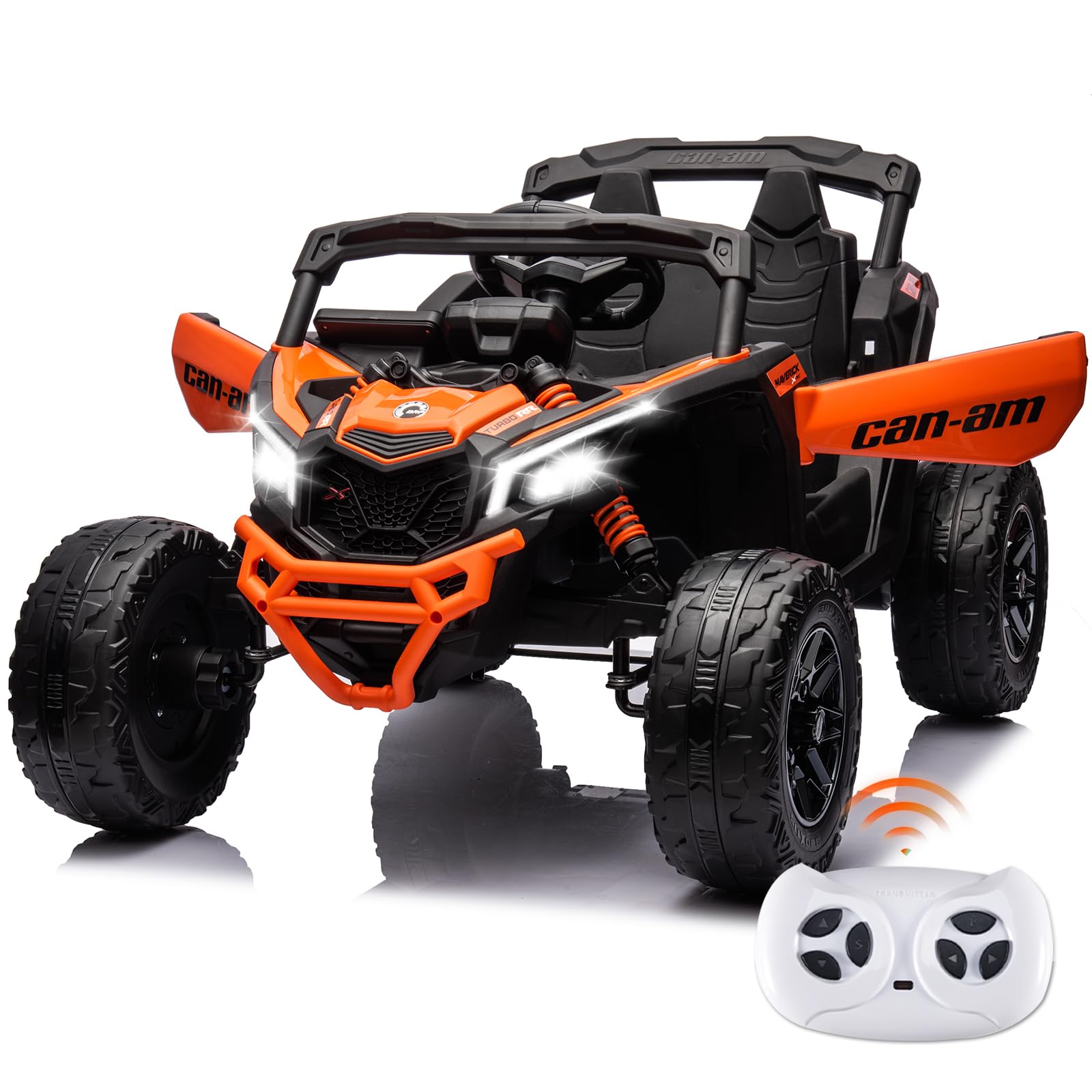 Amazon.com: SOAR 24V Ride On Toys - UTV for Kids, 2 Seats Remote ...