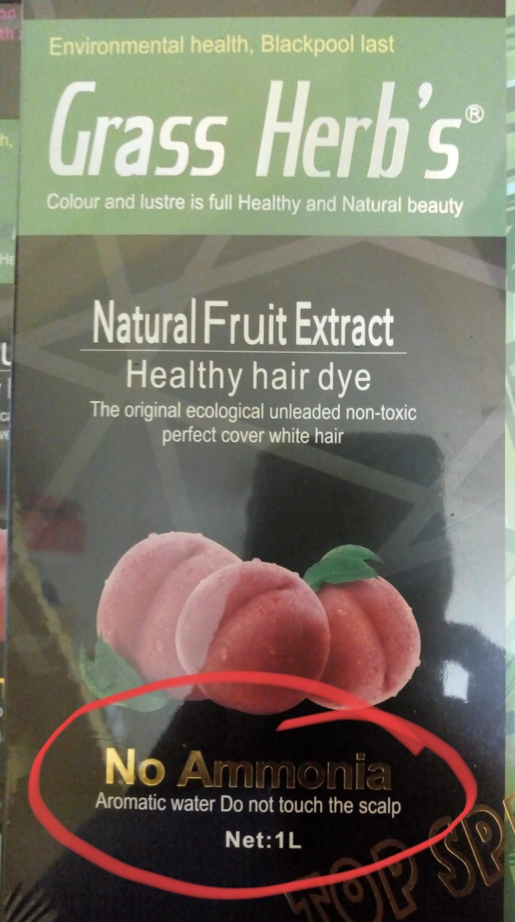 Ella Health & Beauty Grass Herbs Natural Fruit Extract Healthy Hair Dye ...