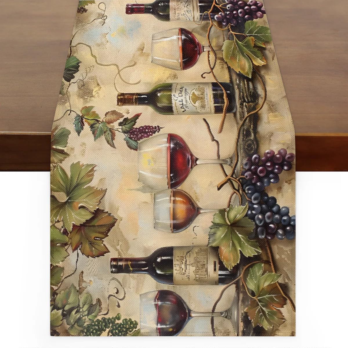 Amazon.com: Tablerazzi Wine Themed Vintage Table Runners 120 Inches ...
