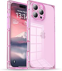 Amazon.com: IAIYOXI Rectangle Case Compatible for iPhone 15 Pro Max, 6.7-inch, Full Camera ...