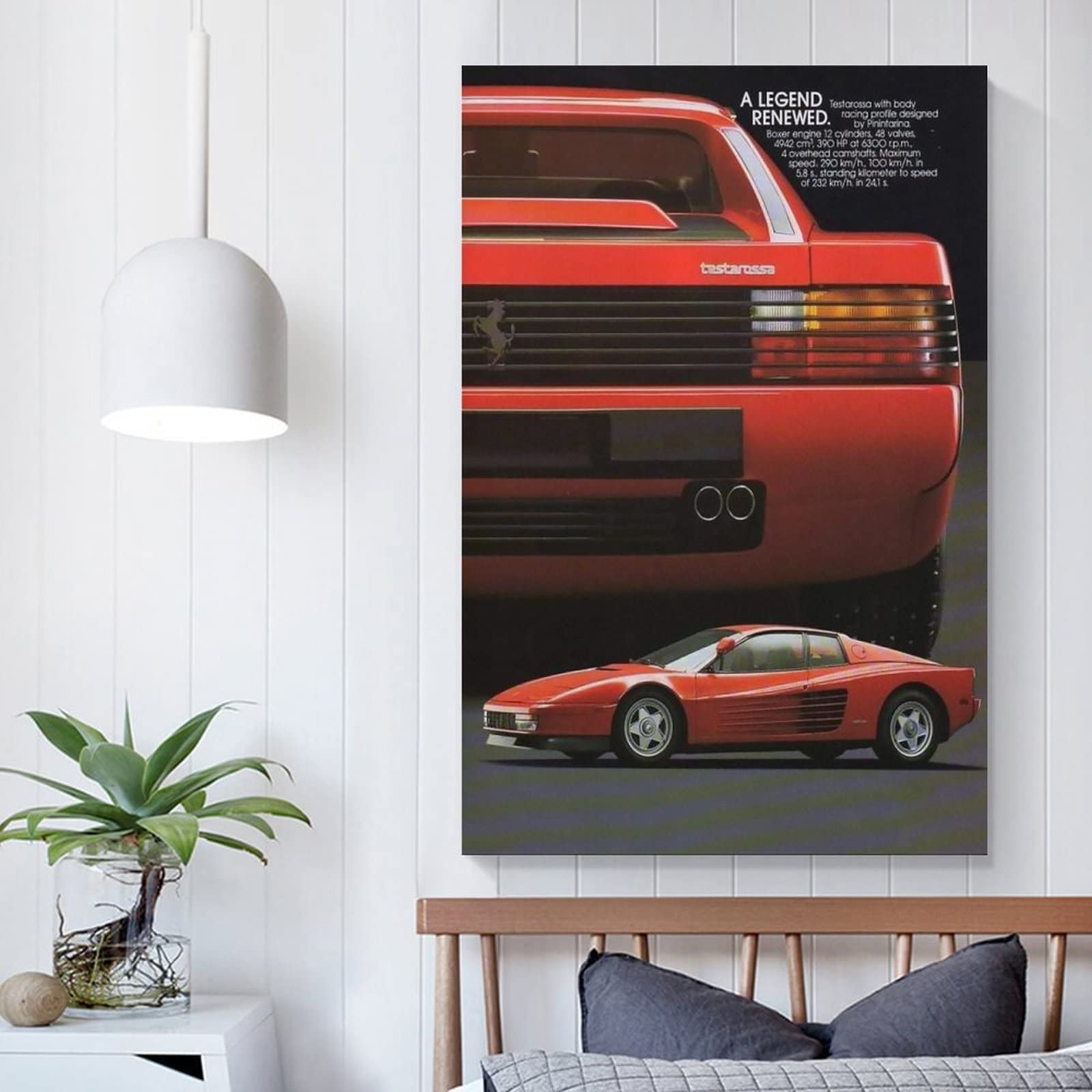 Ferrari Testarossa Supercar Poster