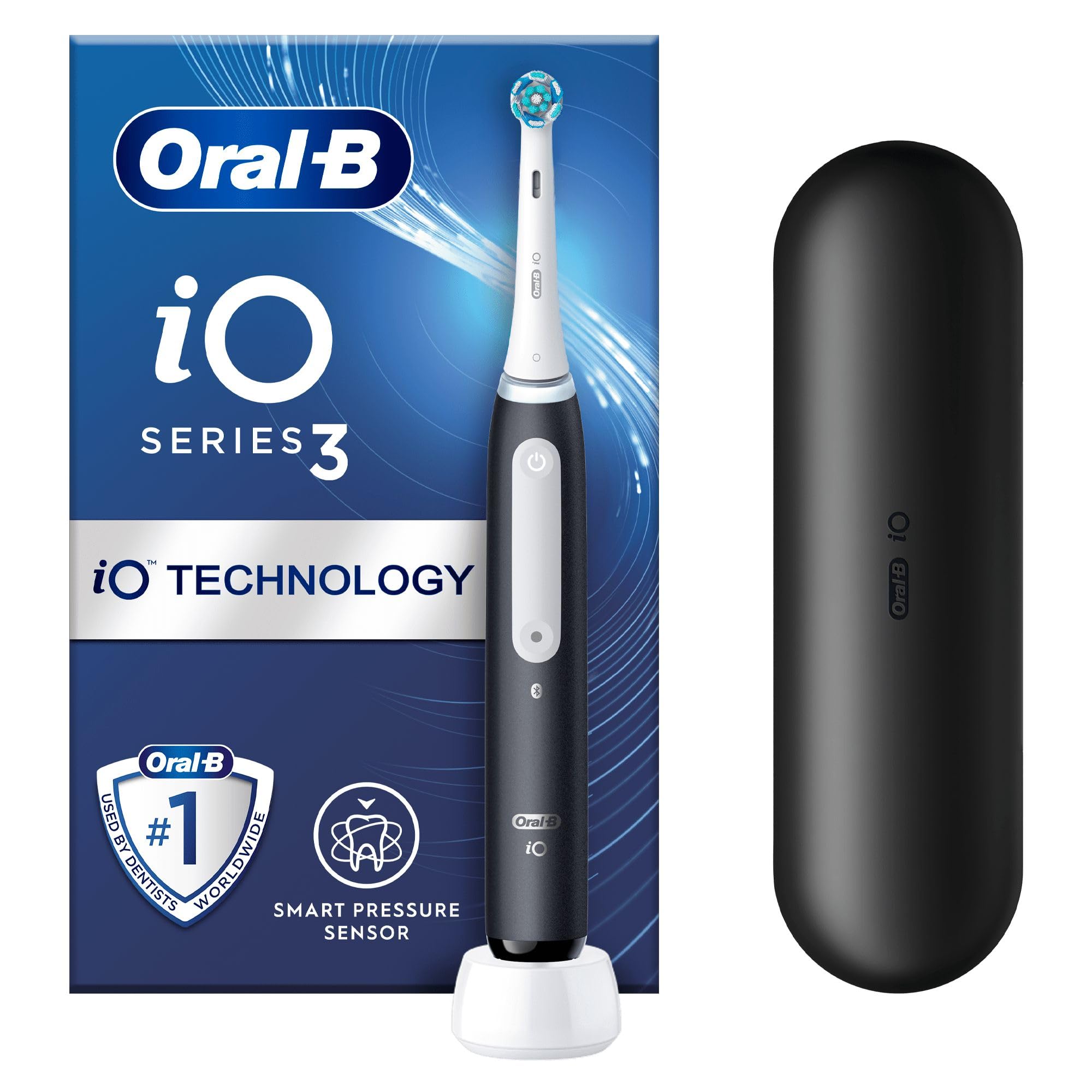 Oral-B iO3 Electric Toothbrushes Adults, 1 Toothbrush Head & Travel ...