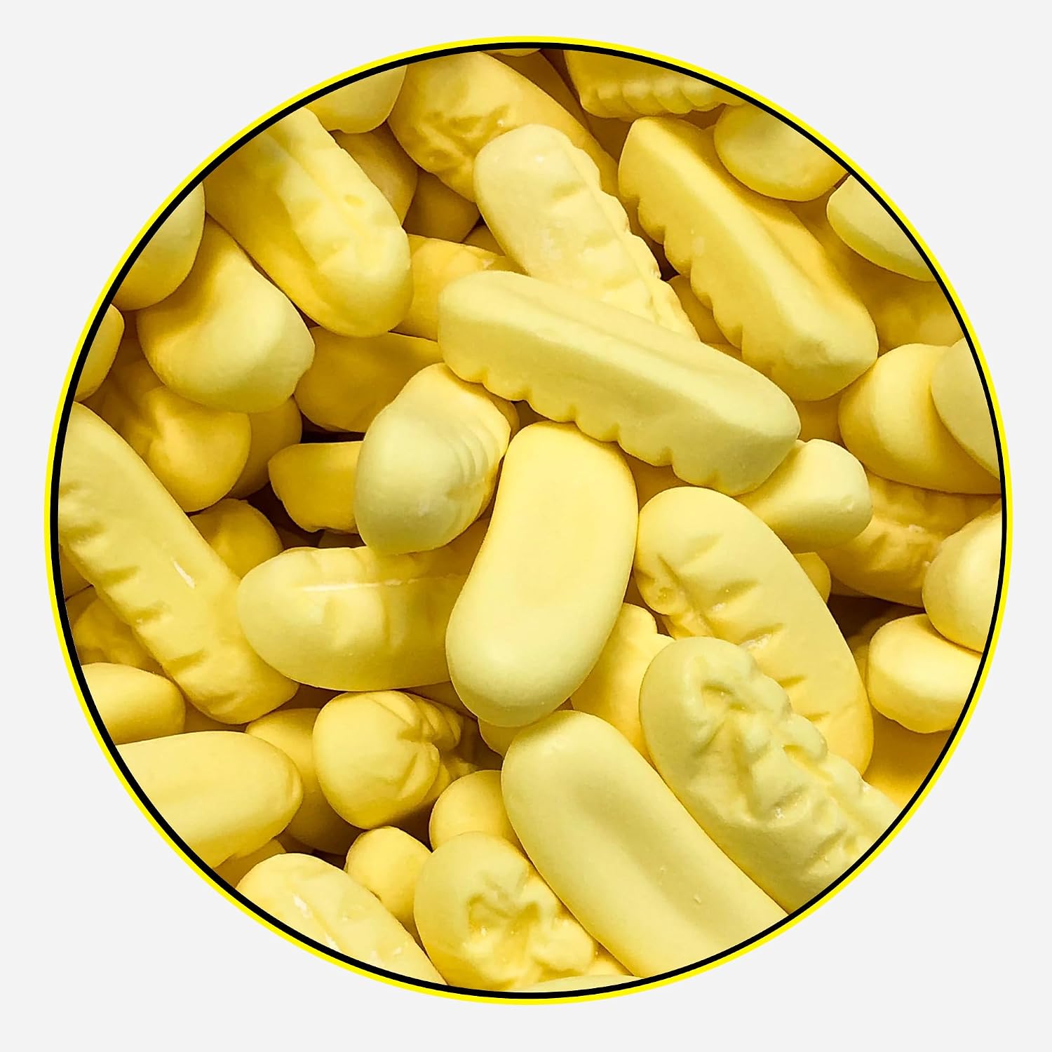 Banana Sweets - Foam Bananas Sweets - 500 Gram Bulk Bag - 500g : Amazon ...