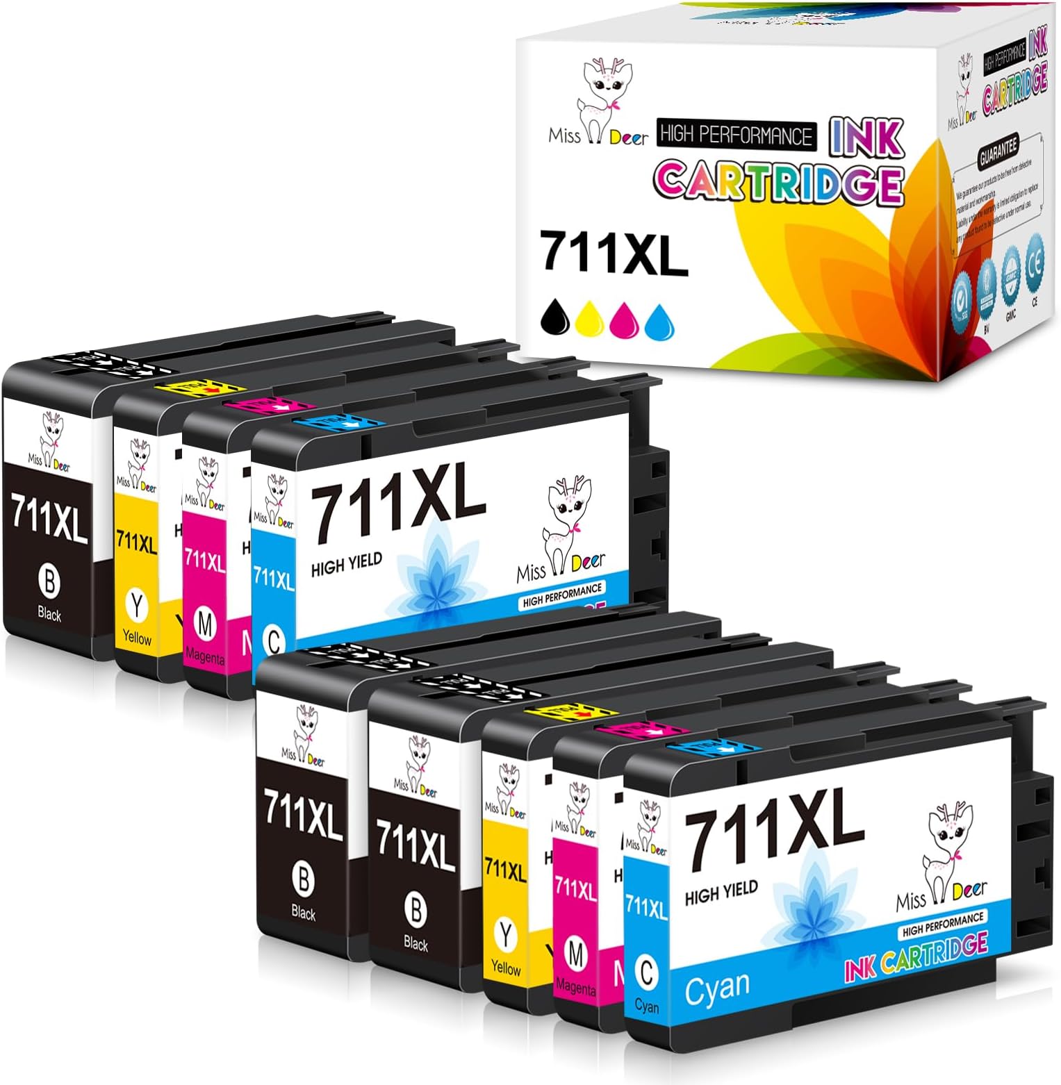 Amazon.com: LCL 711XL Ink Cartridge Replacement for HP 711 XL 711XL Ink ...