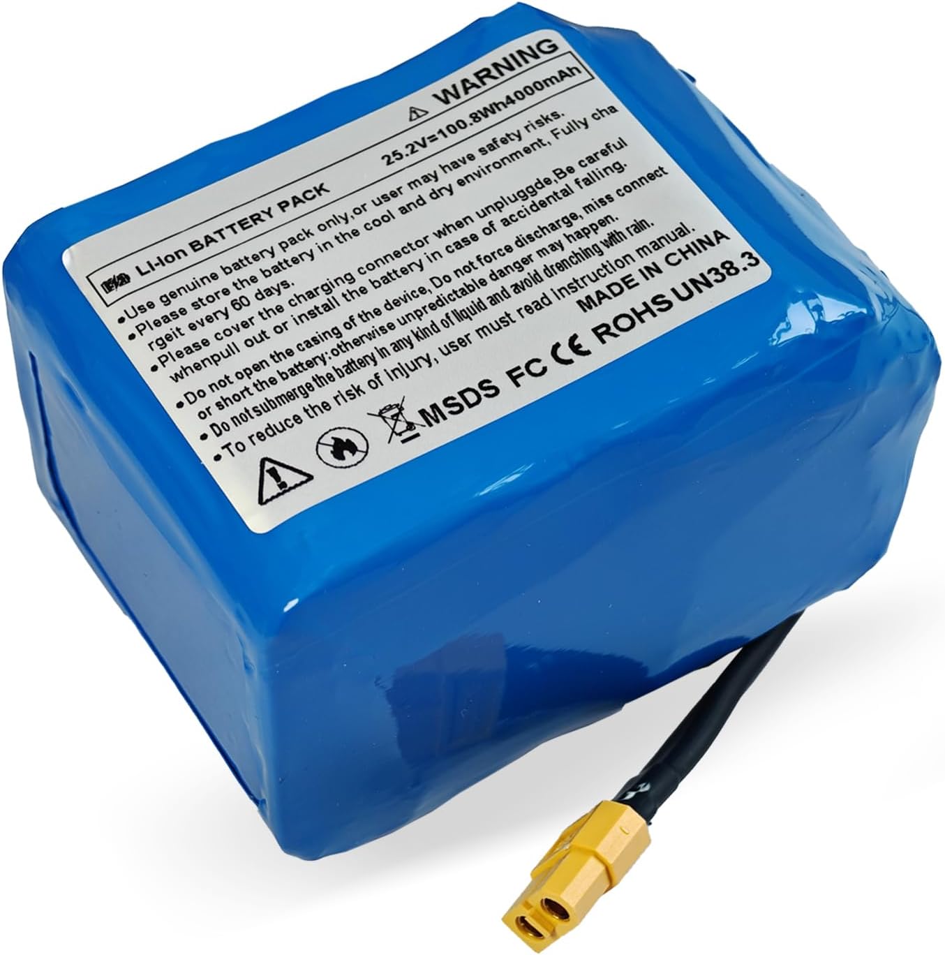 Amazon.com: AOSHITU Lithium-Ion Battery Pack 25.2V 2200mAh 7S1P ...