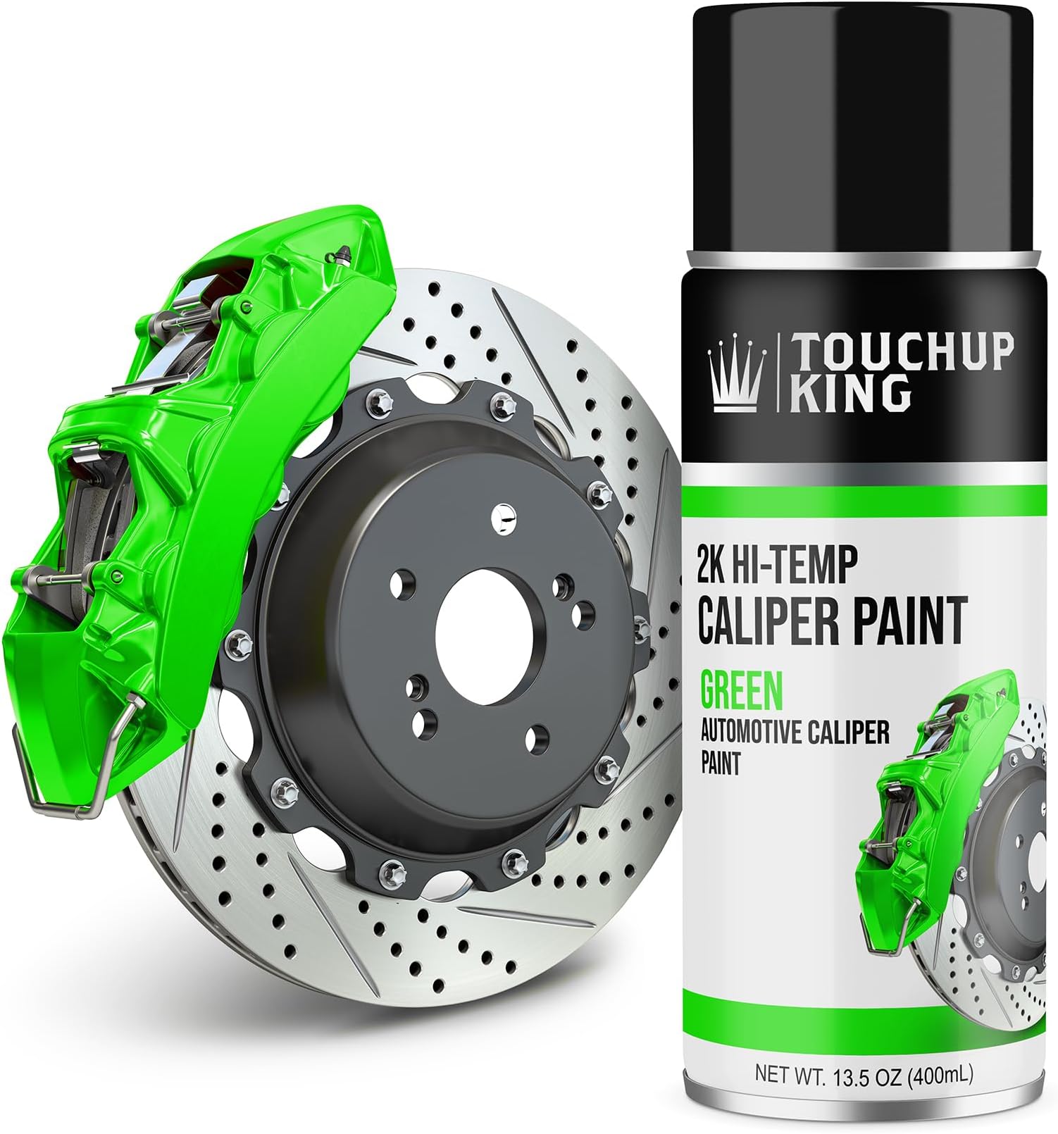 Amazon.com: TOUCHUP KING Paints Green Brake Caliper Paint Omni Cure ...
