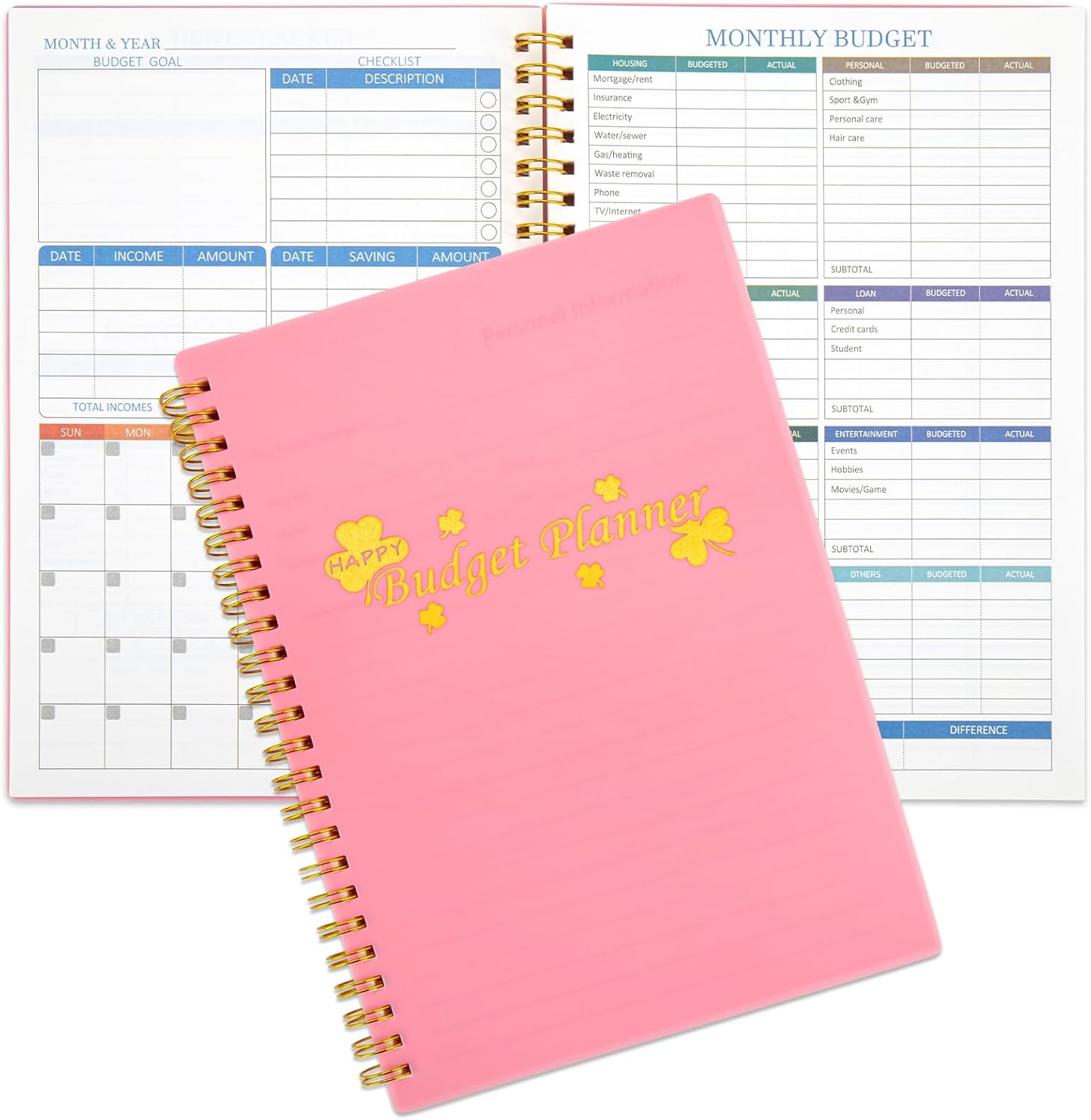 Amazon.com : ONLYESH Budget Planner - Budget Book,Monthly Finance ...