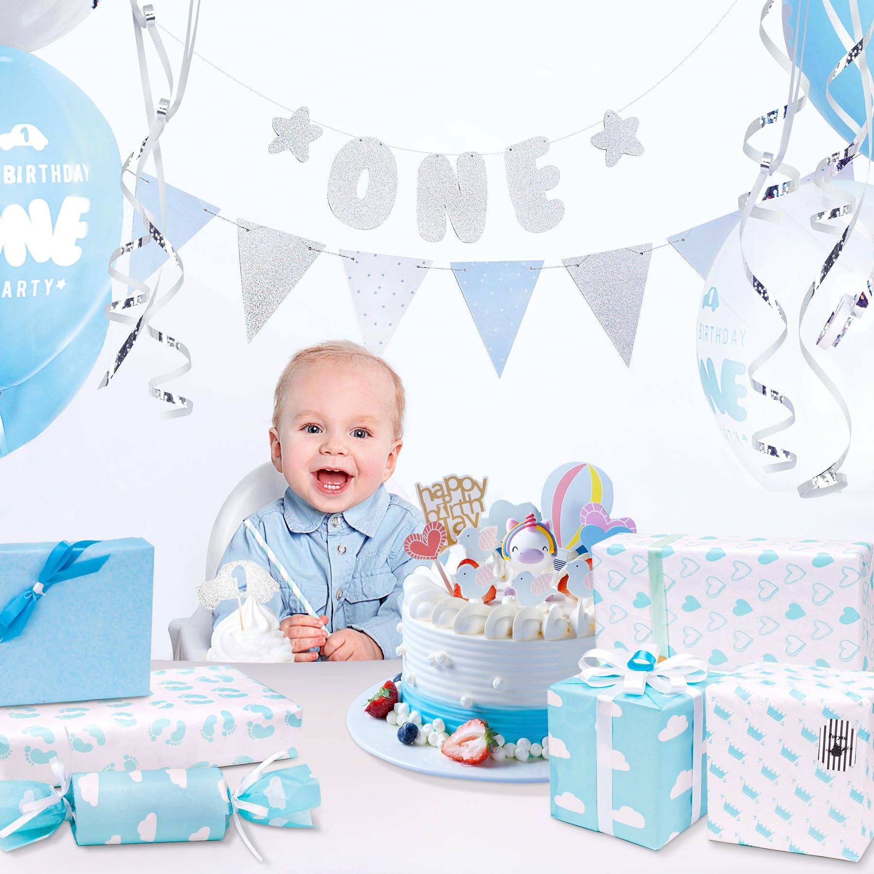 Blue Baby Feet Print