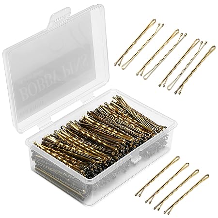 Amazon.com : Mia Klein Bobby Pins 2 Inch 300Count, Crimped Hair Pins ...
