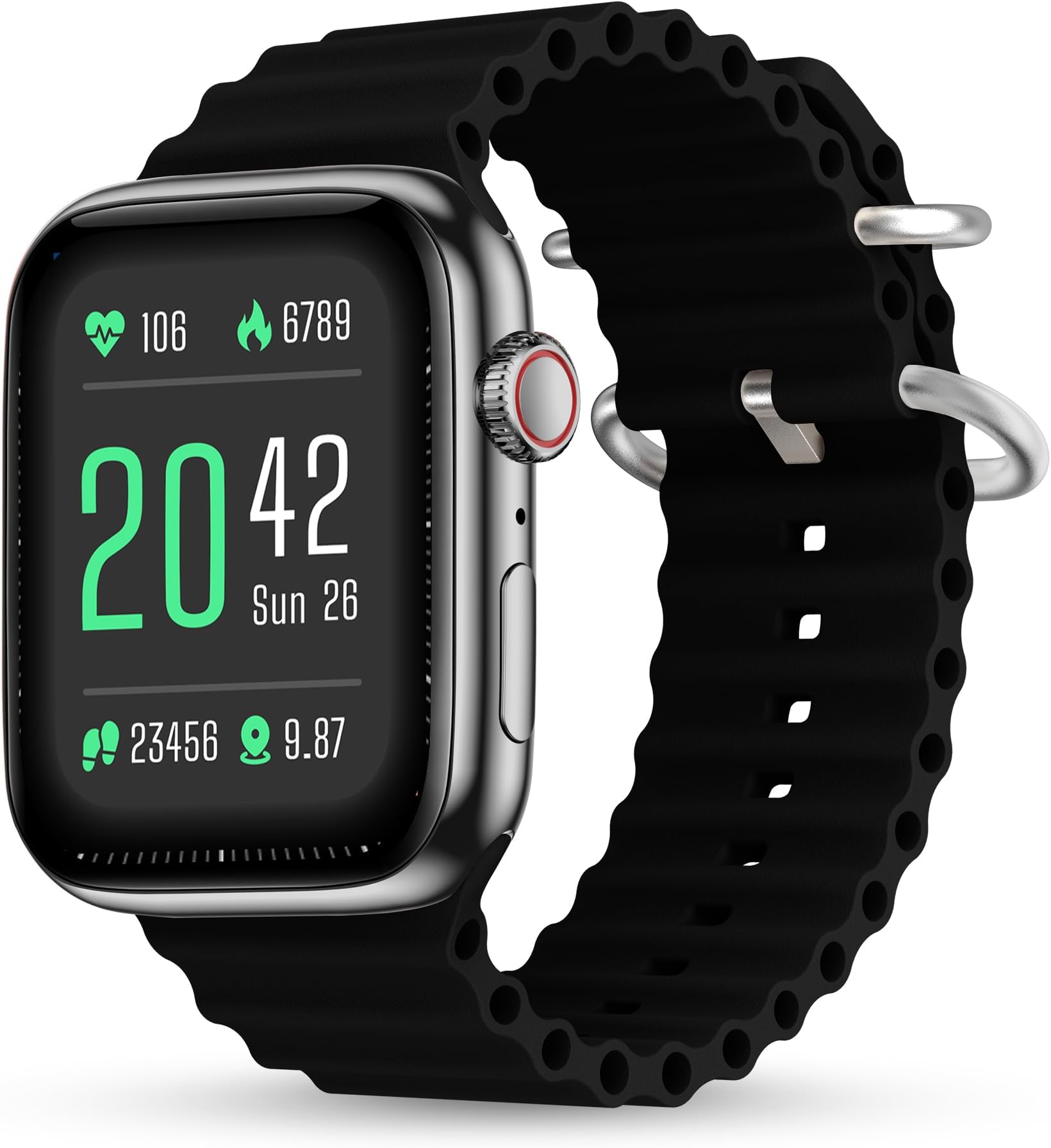 Pebble Zest 1.83" (4.64 cm) HD Display, BT Calling, Health Suite, SPO2 ...