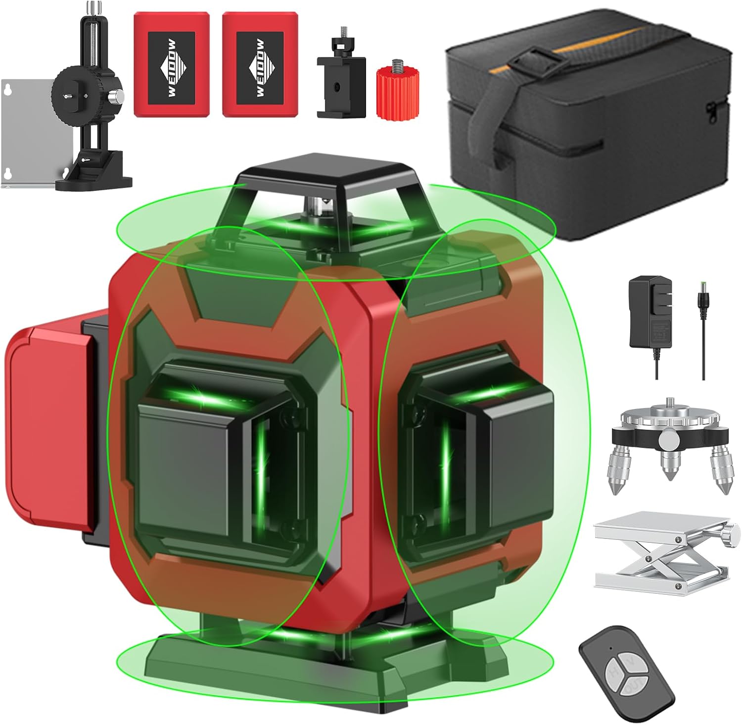 Laser Level,WEIDDW 4D 16 Lines Laser Level Self Leveling Tool for ...