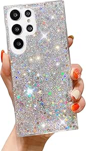 Amazon.com: YTanazing for Samsung Galaxy S25 Ultra Glitter Case, Cute Sparkle Bling Shiny ...