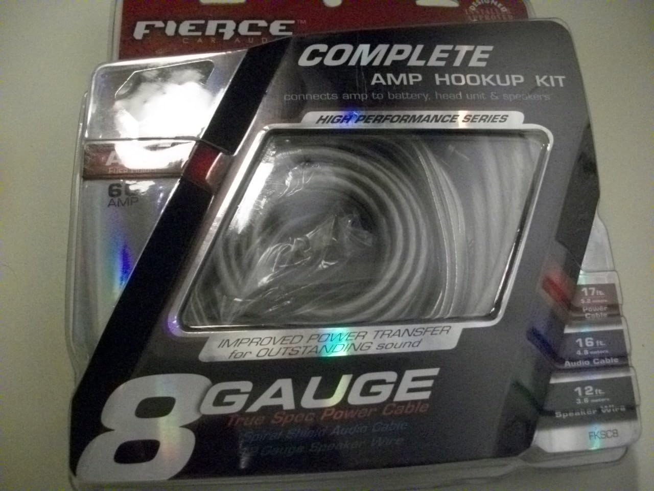 Amazon.com: Fierce Car Audio 8 Gauge Power Cable : Electronics