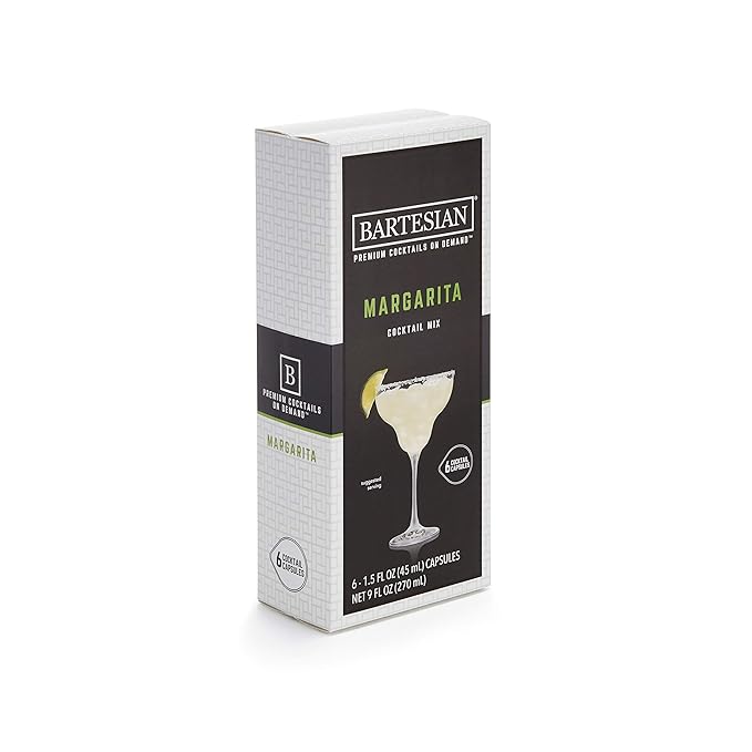 Amazon.com : Bartesian Margarita Cocktail Mixer Capsules, Pack of 6 ...
