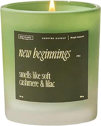 Amazon.com: Benevolence LA New Beginnings Scented Candles | 10 oz, 40 ...