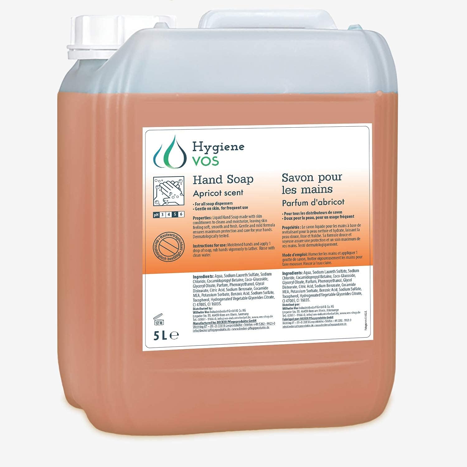 Hygiene VOS Savon mousse doux de 5 litres pour tous les distributeurs ...