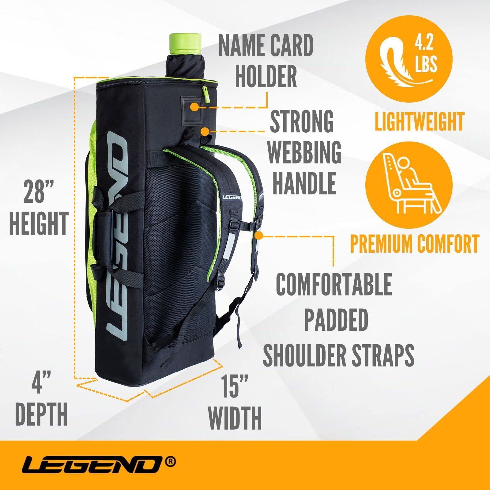 Snapklik.com : XT720 Bow Backpack For Recurve Bow - Nylon Takedown ...