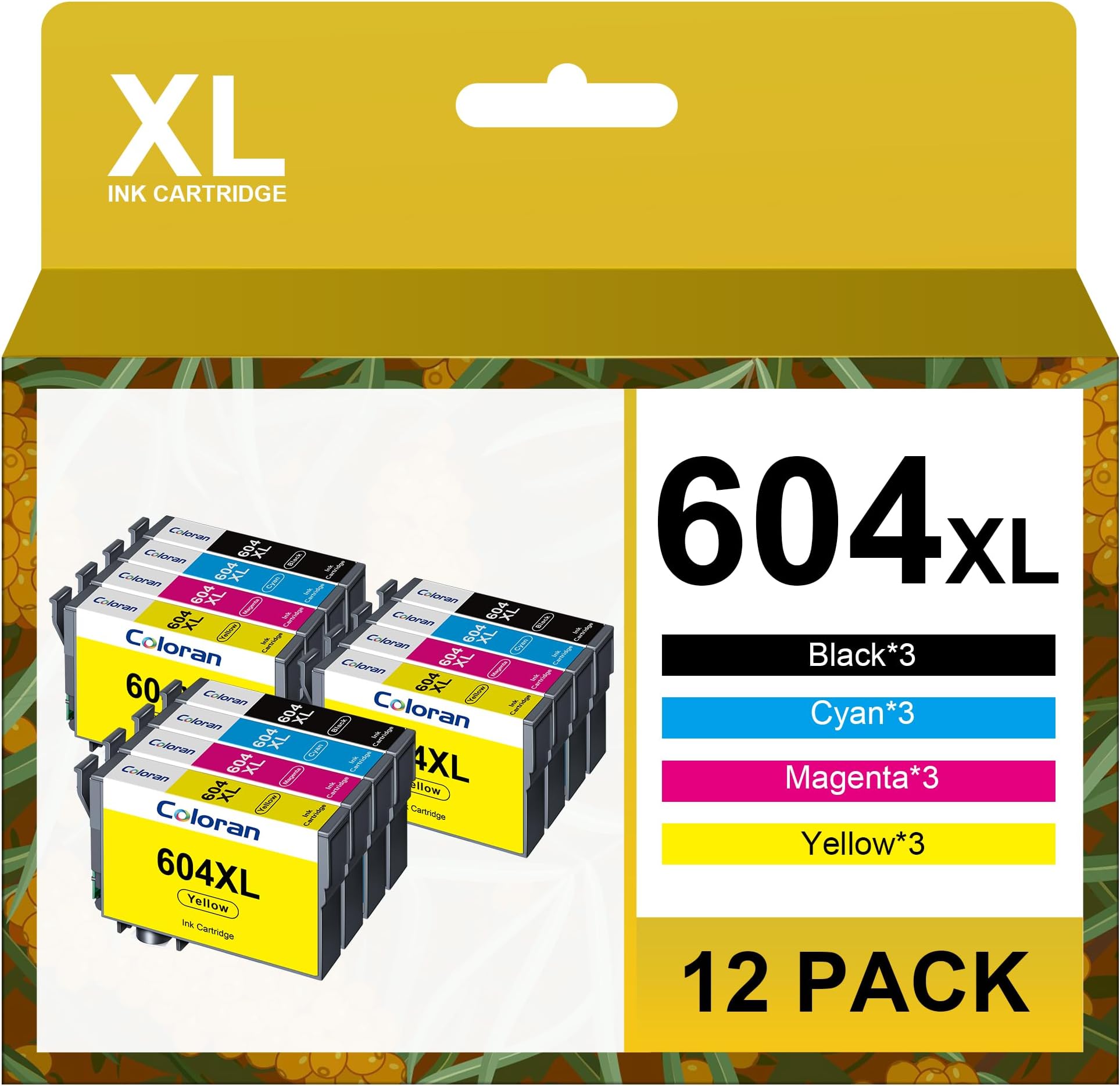 Coloran 604XL Pack de 5 Compatible Cartouche pour Epson XP 2200 pour ...