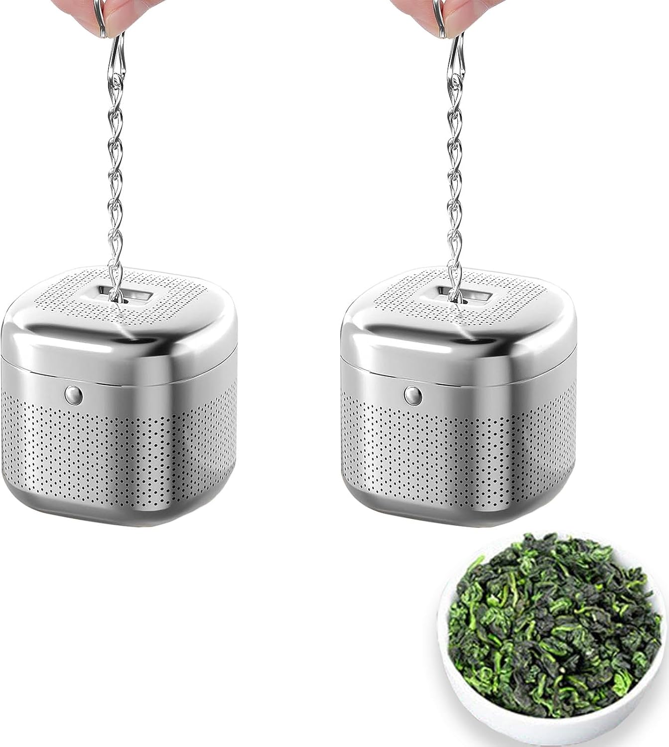 Amazon.com: Roucerlin 2 Pack Square Tea Infuser Steeper for Loose Leaf ...