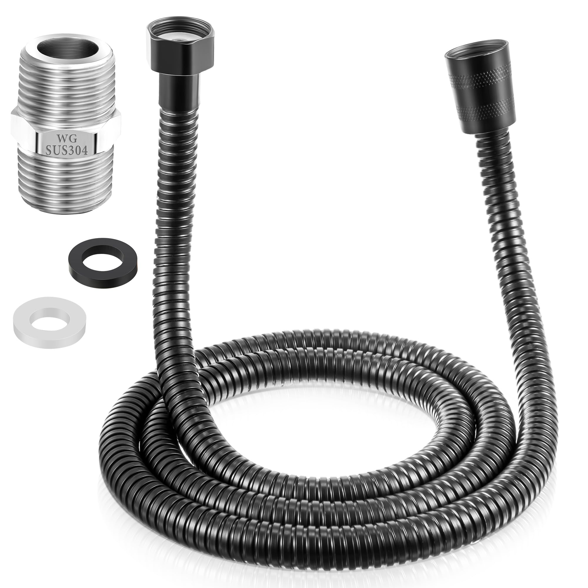 Dreyoo Shower Hose with Shower Hose Extension Connector, 39 Inch ...