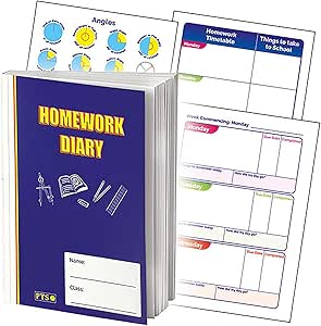 2 104 Page Homework Diary A5 Primary Teaching Services : Amazon.co.uk ...
