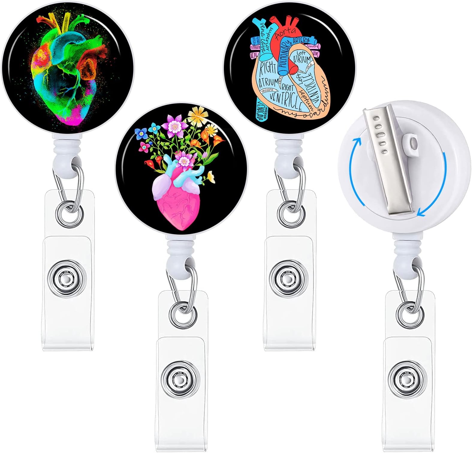 Amazon.com : TaoBary 6 Pcs Funny Pharmacy Badge Reels Retractable Nurse ...