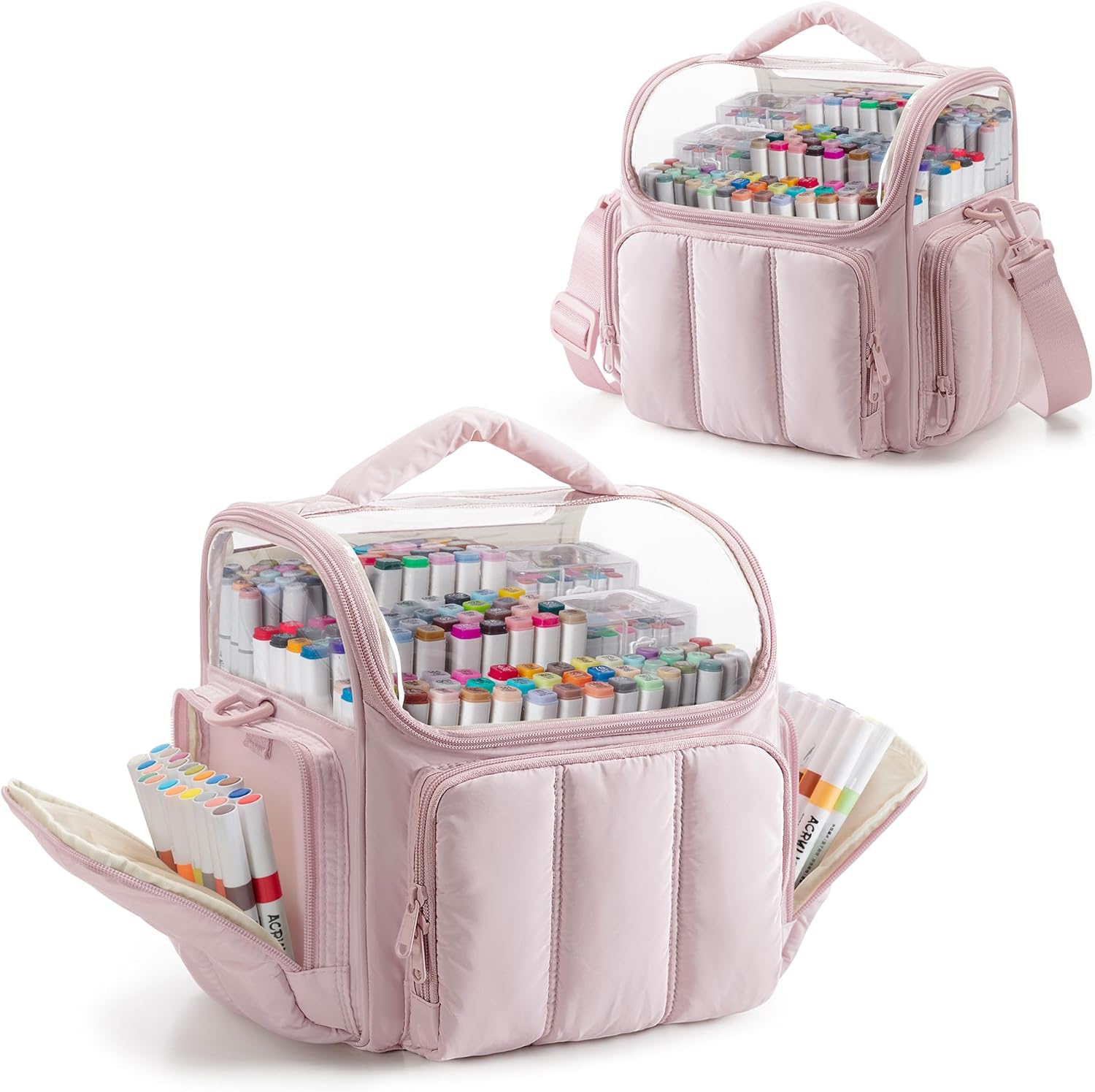 Amazon.com: Rexmica Puffy Marker Organizer Case for 210 Markers, Large ...