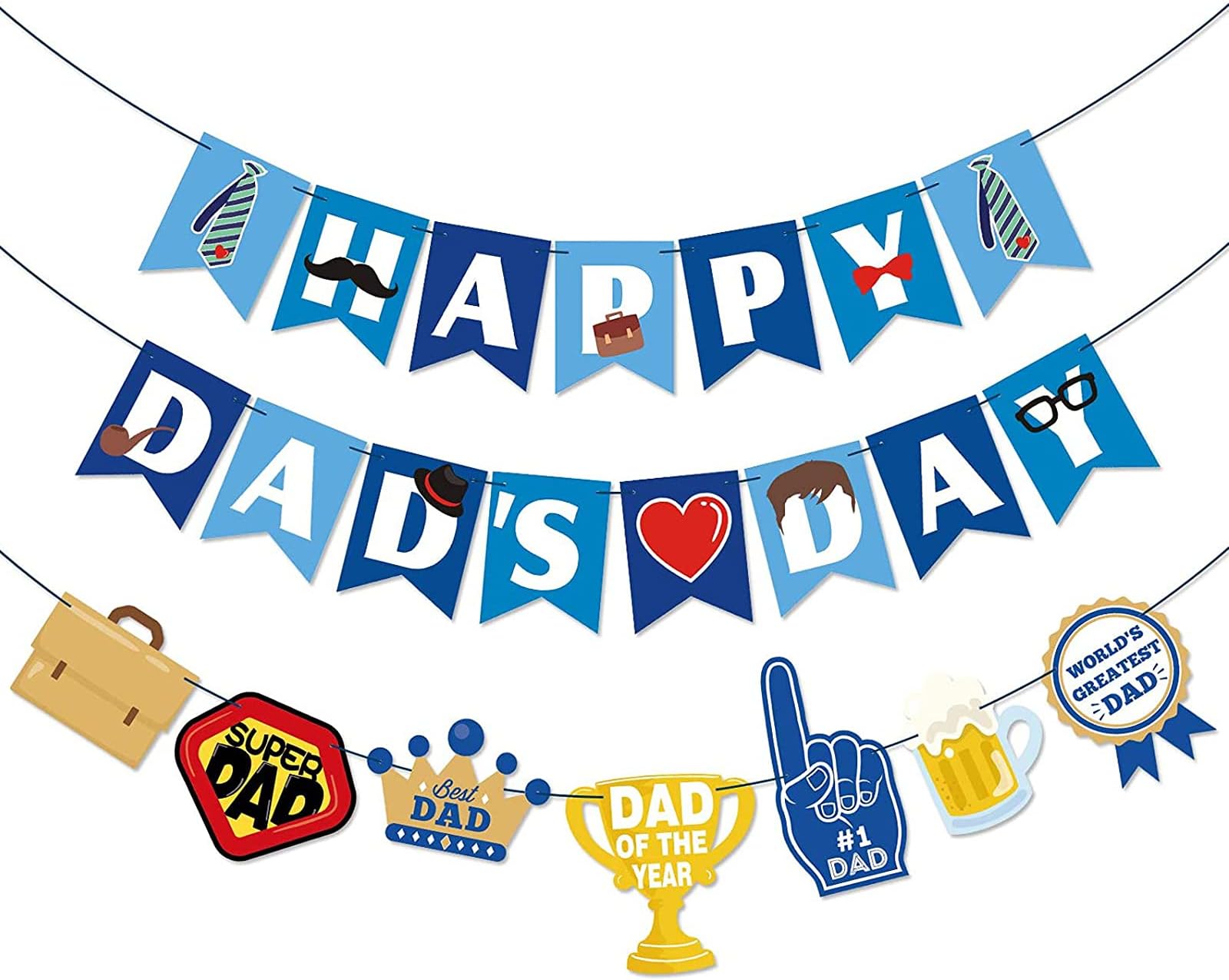 Amazon.com: Father's Day Decorations,Happy Fathers Day Decorations ...