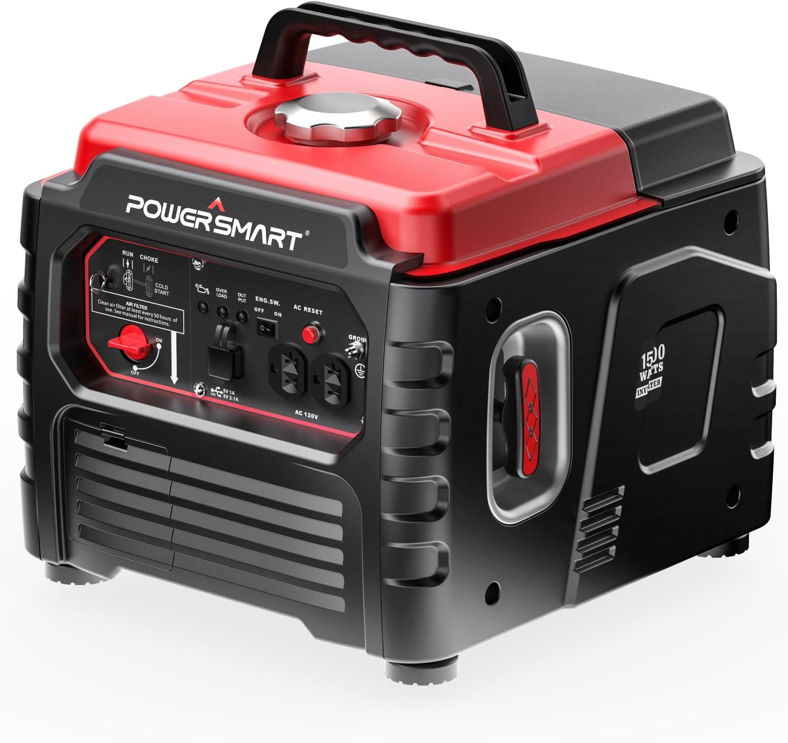 Amazon.com: Rophefx Portable Gas Powered Generator 900W Low Noise ...