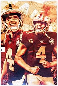 Amazon.com: ZYAURA Derek Carr Posters Football 7 Canvas Poster Bedroom ...