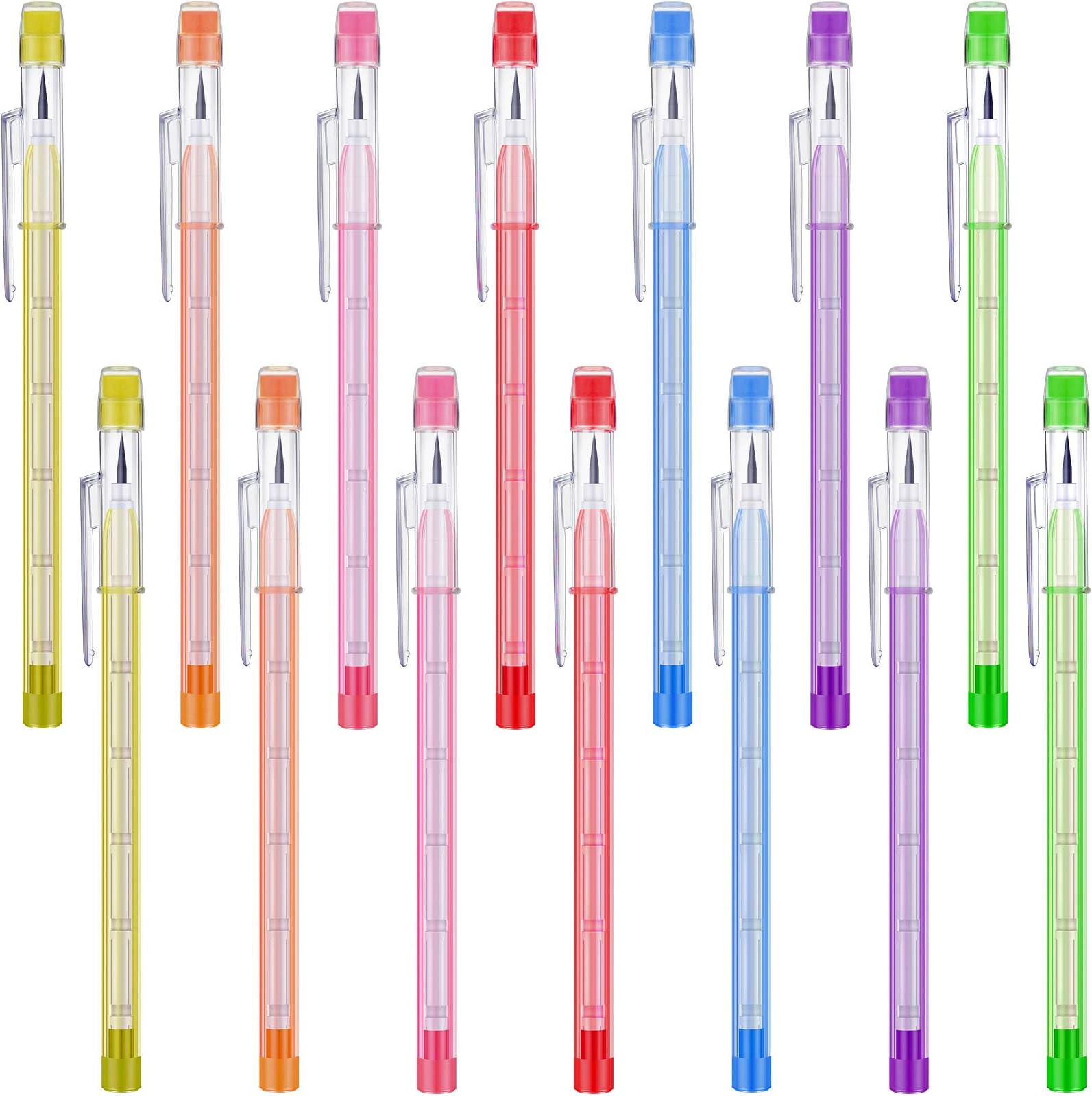 Amazon.com : Kolewo4ever 36pcs HB Translucent Pencil Multipoint Pencil ...