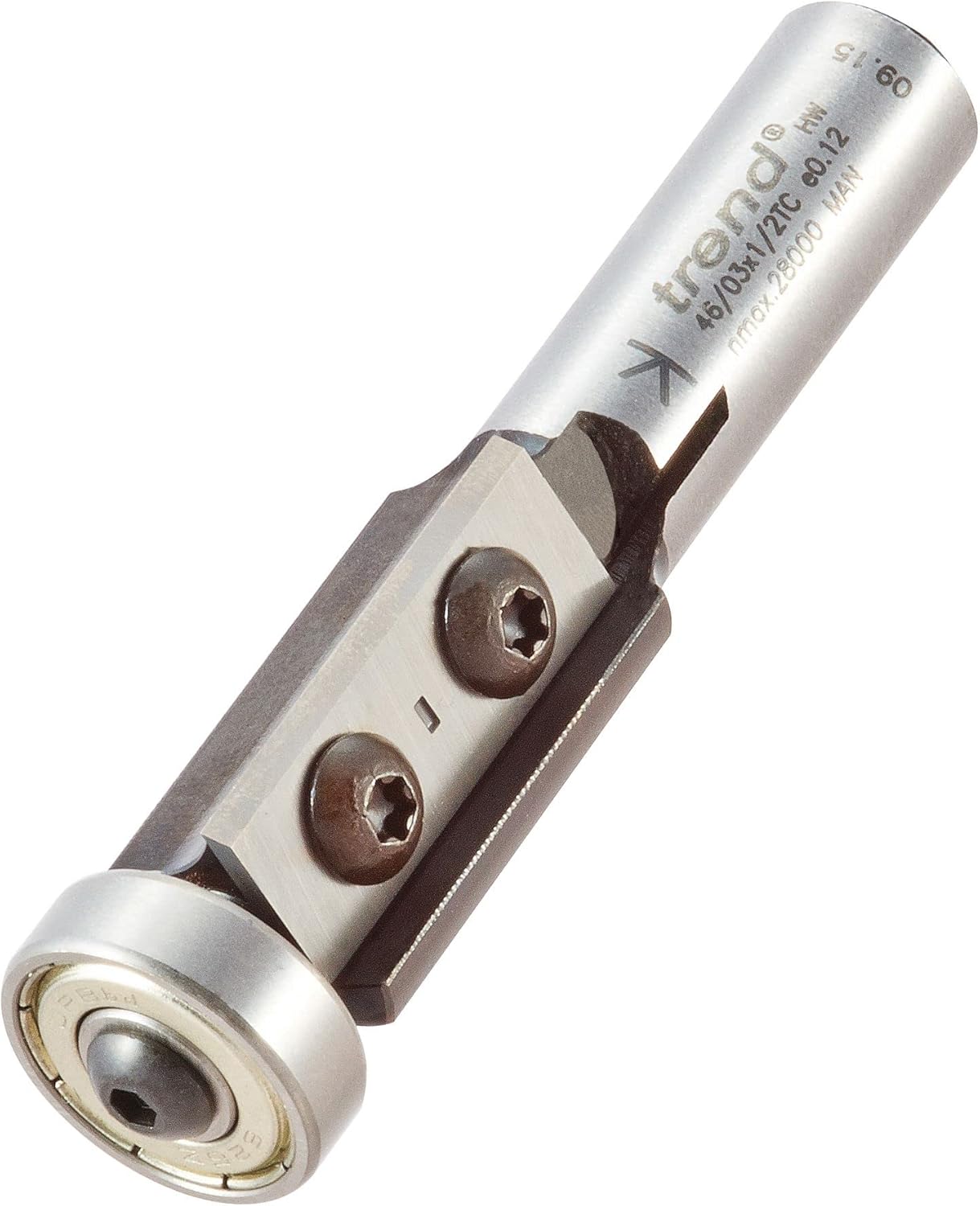 Trend Professional Rota-Tip Trimmer Router Cutter, 1/2 Inch Shank, 19mm ...