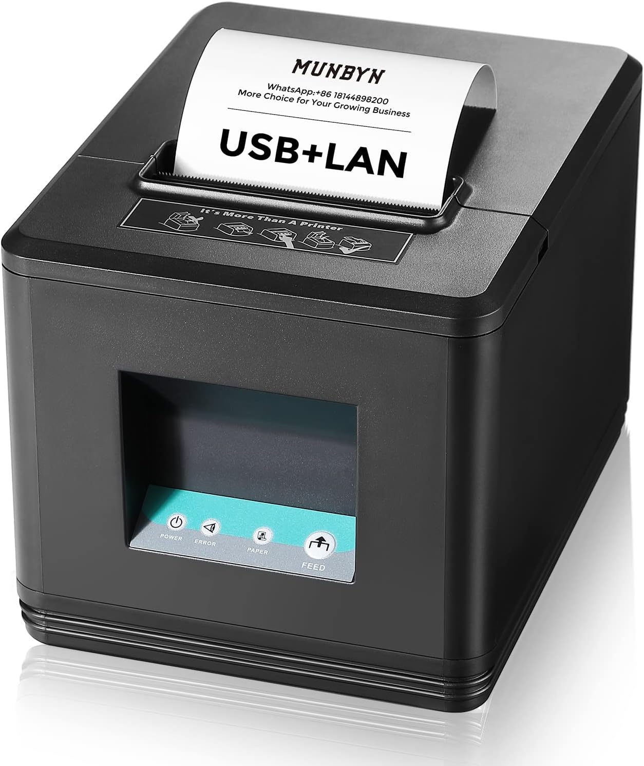 Amazon.com: MUNBYN Thermal Receipt Printer, 80mm POS Printer with USB ...
