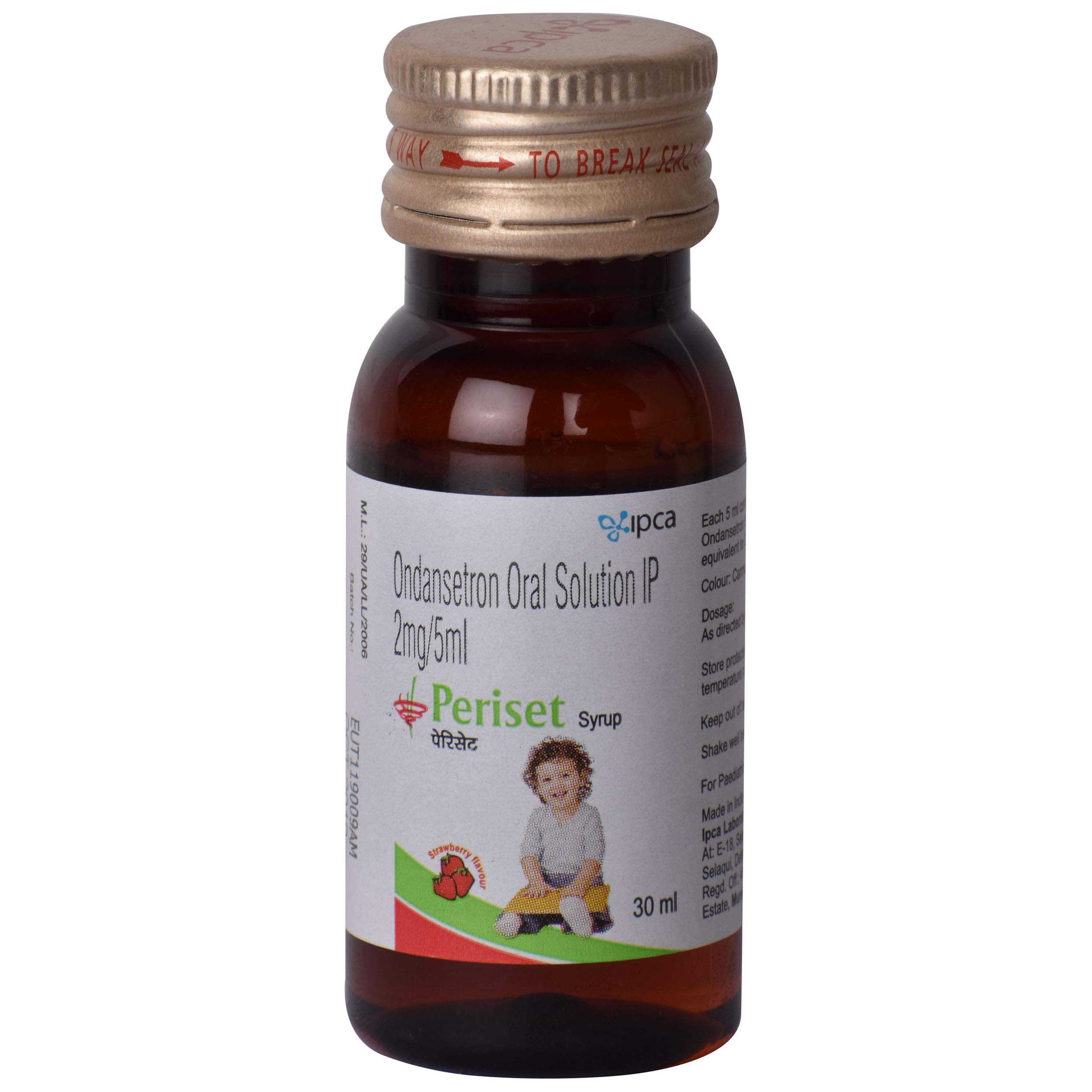Buy Periset 2mg/5ml Strawberry Flavour - Bottle of 30 ml Online at ...