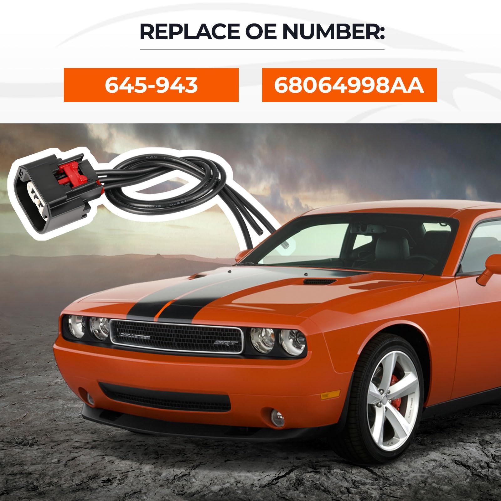 Snapklik.com : 645-943 68064998AA, 3-Wire Connector For Dodge ...