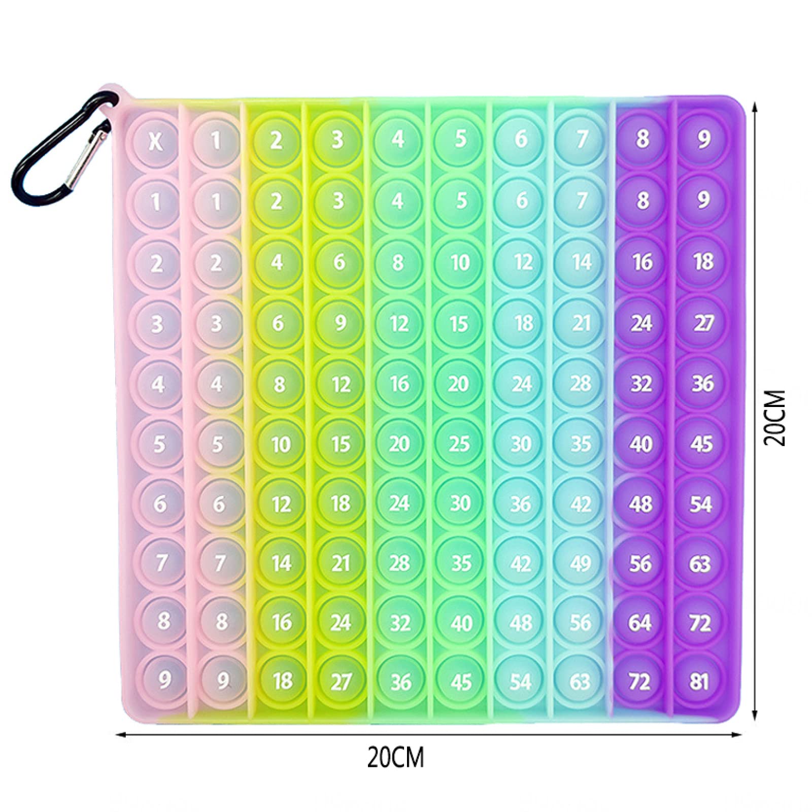 Multiplication Square Push Bubble Multiplication Digital Table Chart ...