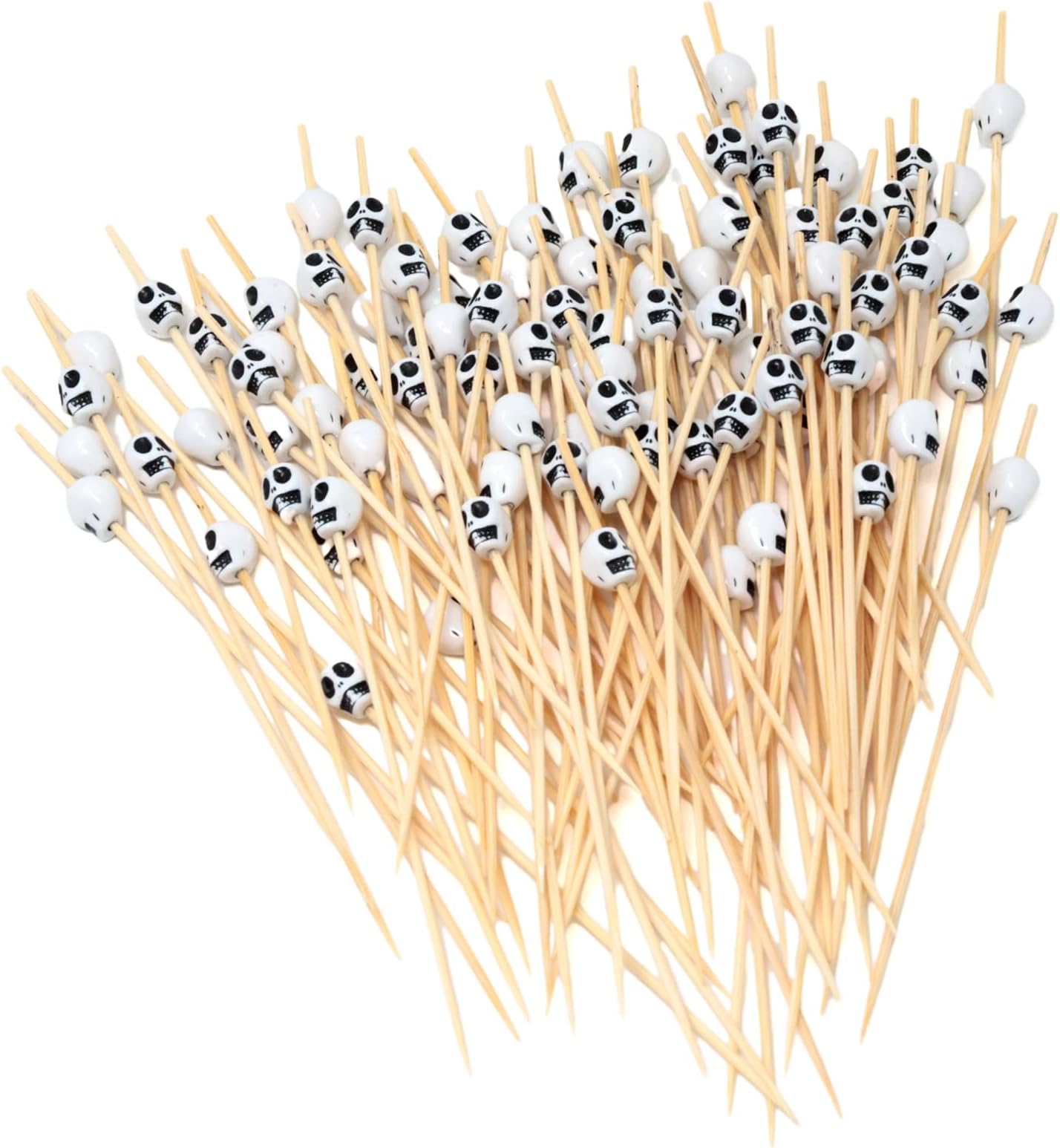 Amazon.com | Remerry 100 Pcs Halloween Skeleton Swizzle Sticks Cocktail ...