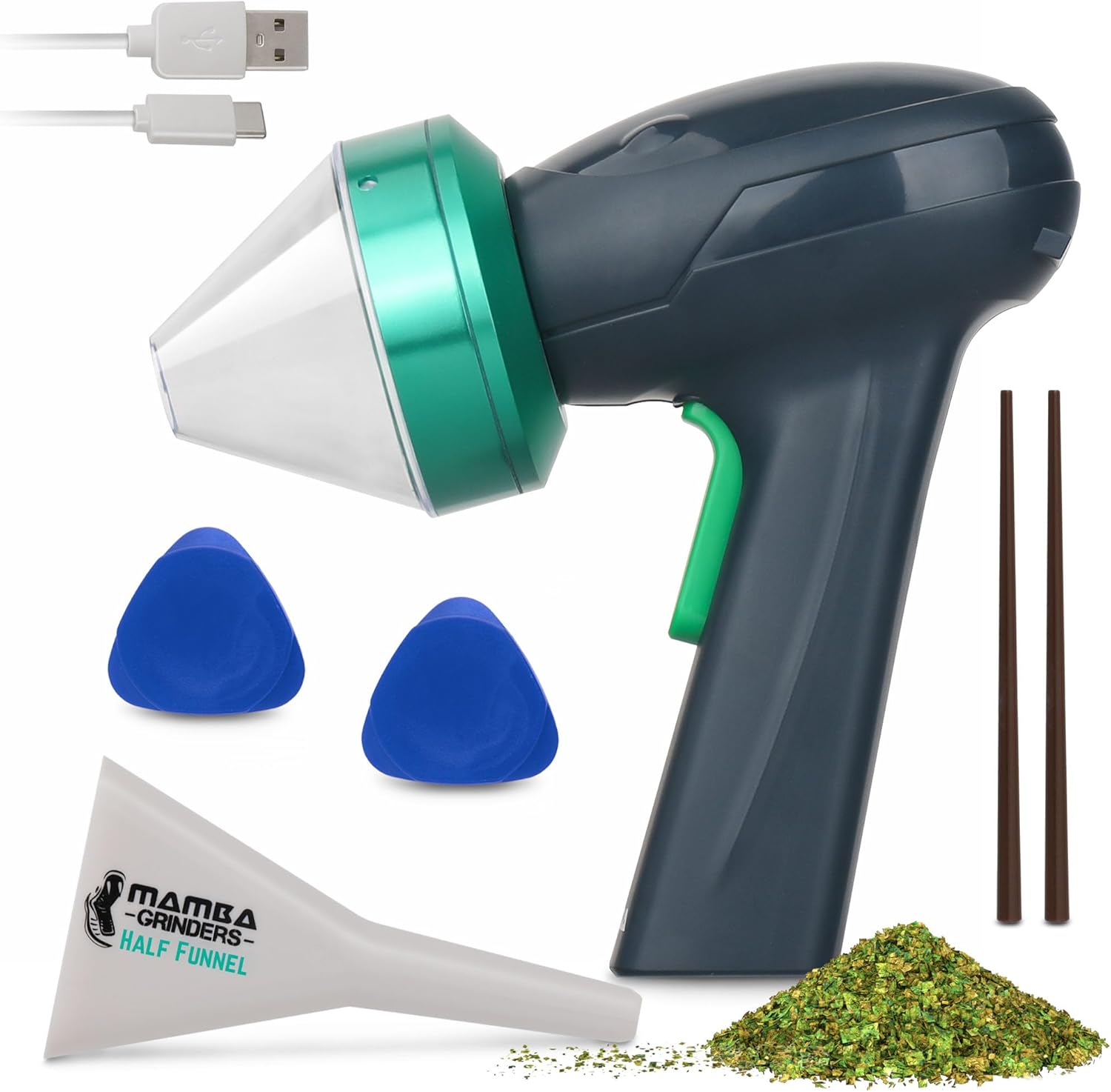 Amazon.com: Mamba Monster 3.5g USB Electric Herb Grinder. Large ...