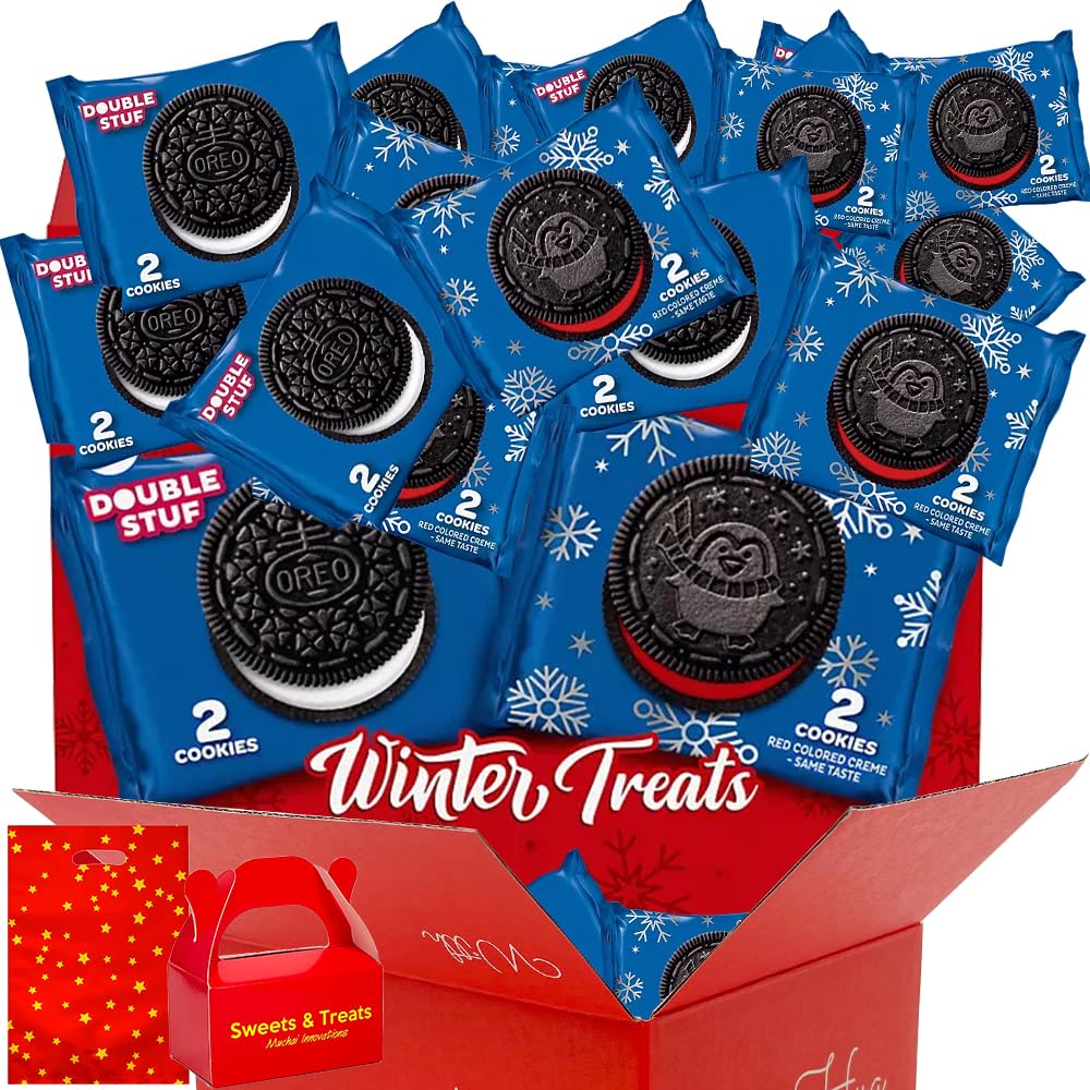 Amazon.com: Oreo Holiday Winter Treats Cookie | Double Stuf Chocolate ...