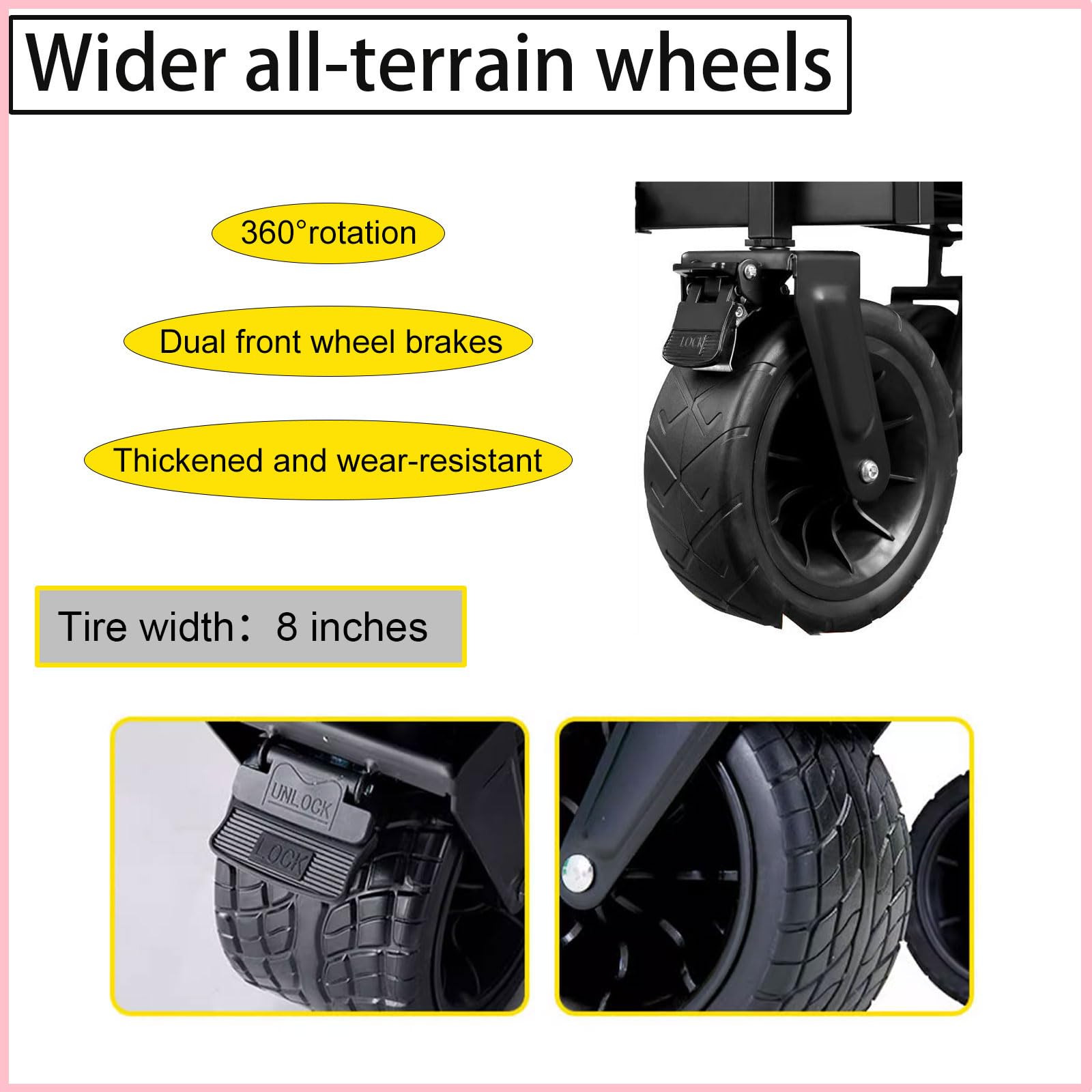 Snapklik.com : Camping Trolley Foldable Outdoor Picnic Camping Trolley ...
