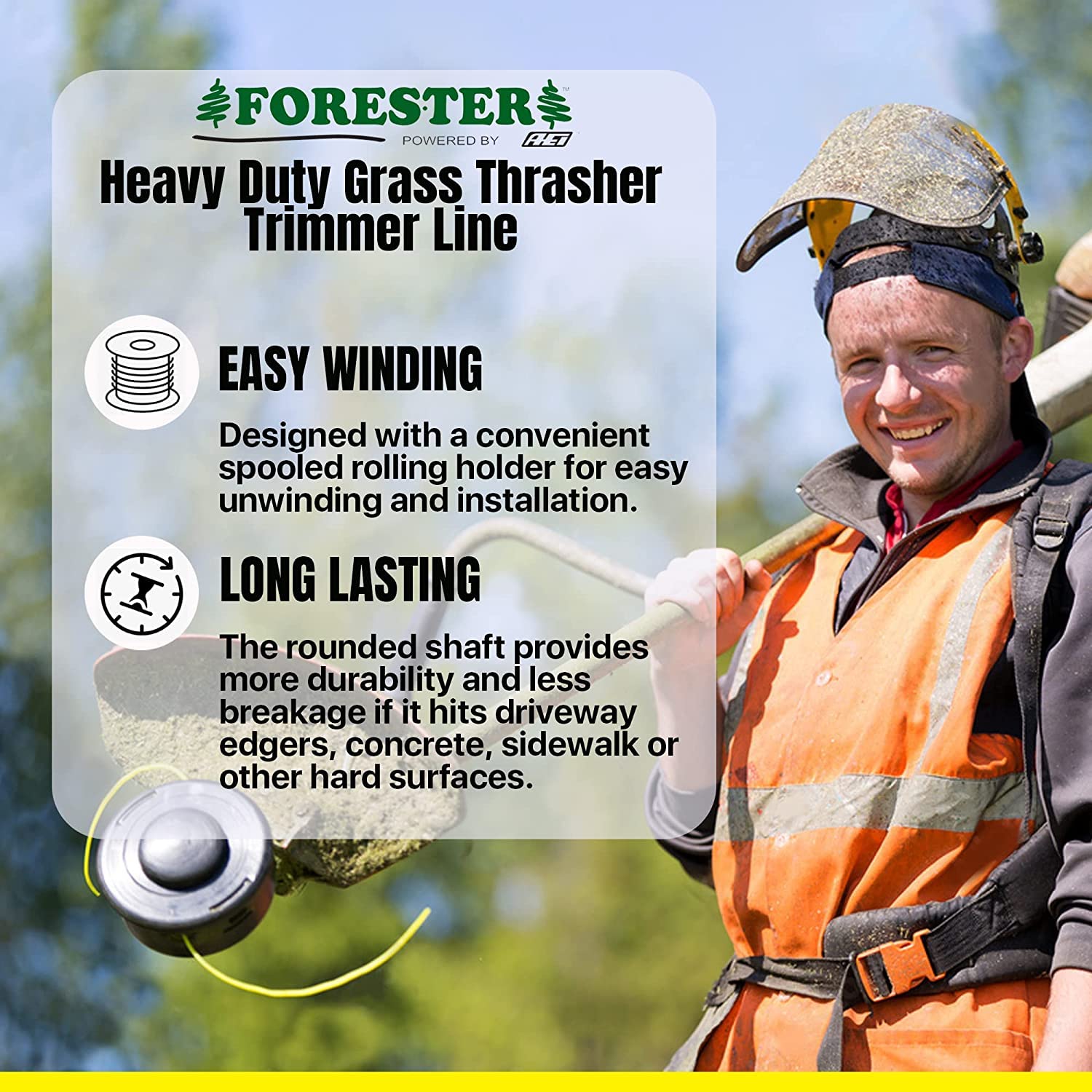 Snapklik.com : Heavy Duty Trimmer Line Grass Thrasher Round Or Square ...