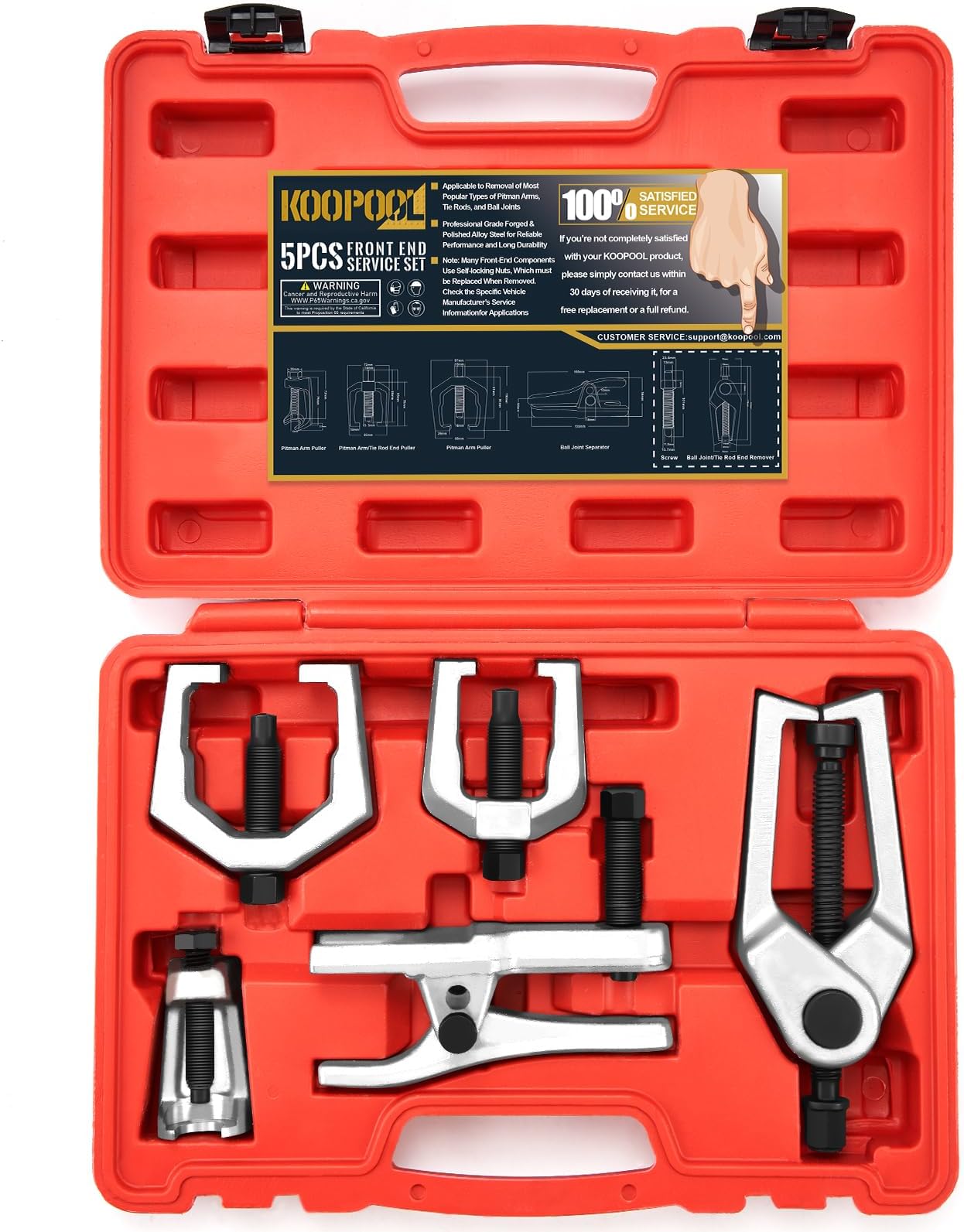 Amazon.com: 5pcs Front End Service Tool 5-in-1 Ball Joint Separator ...