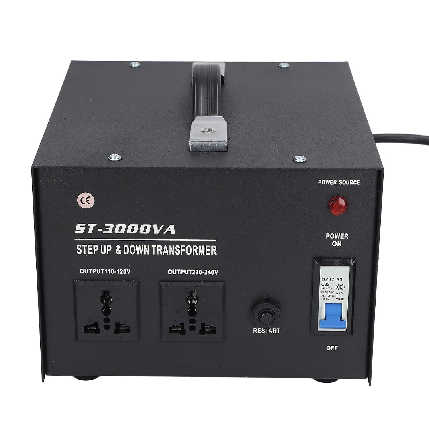Amazon.com: 3000W AC Voltage Transformer 110V to 220V Step Up 220V to ...
