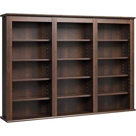 Amazon.com - Prepac Triple Width Wall Storage Cabinet, Cherry and Black ...
