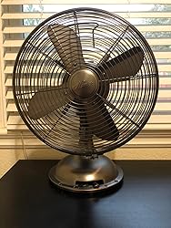 Amazon.com: Hunter All-Metal 12" Retro Table Fan, Onyx Copper by Good ...